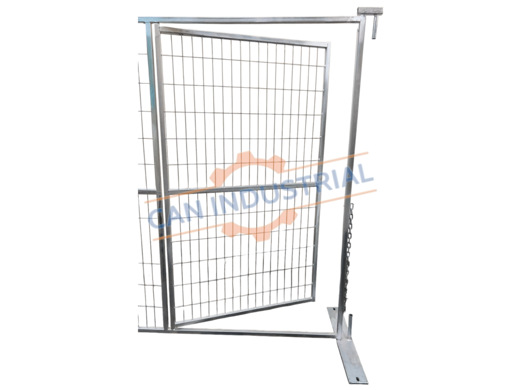 6FT x 10FT Construction Fence Panel (Man Gate Section) - Can Industrial ...