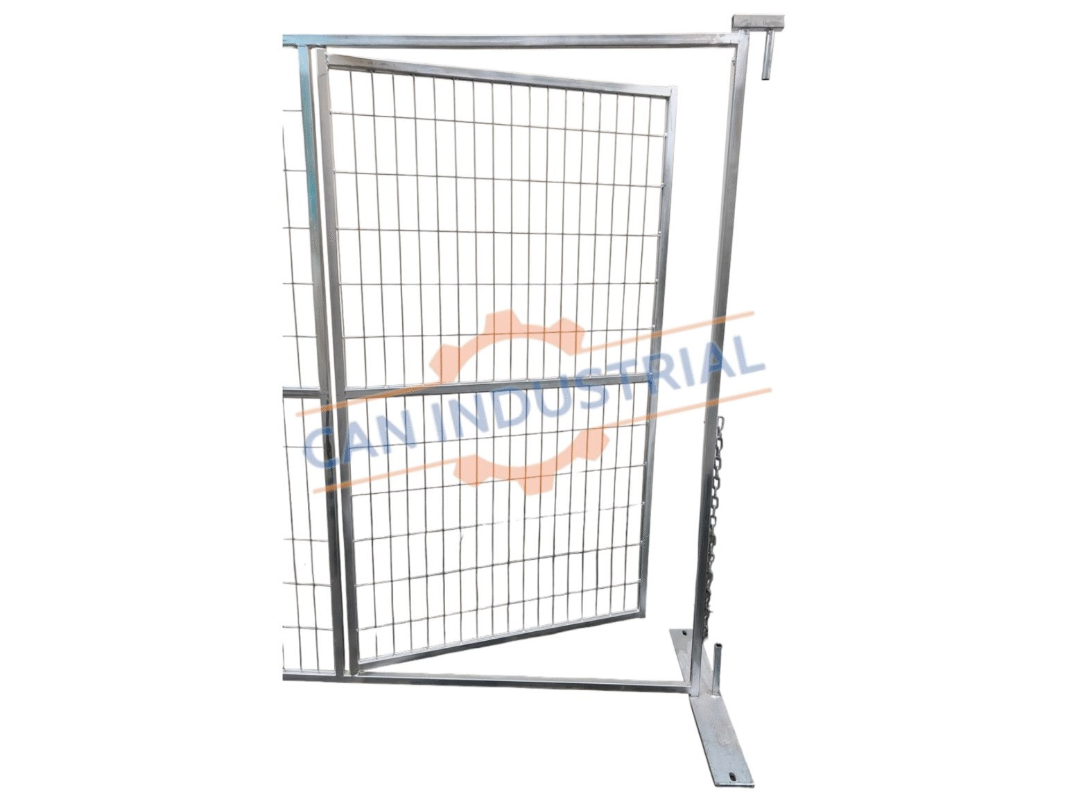 6FT x 10FT Construction Fence Panel (Man Gate Section) - Can Industrial ...