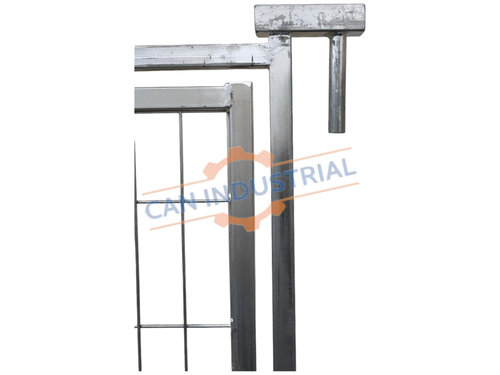 6FT x 10FT Construction Fence Panel (Man Gate Section) - Can Industrial ...