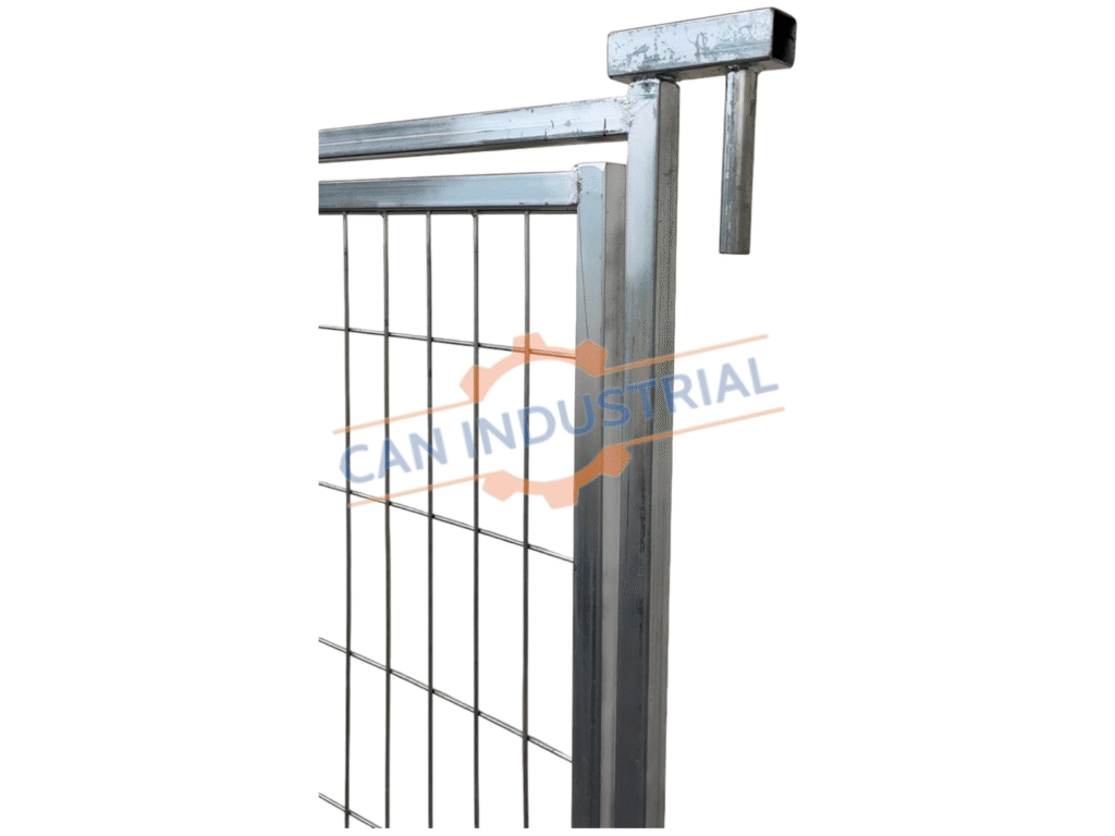 6FT x 10FT Construction Fence Panel (Man Gate Section) - Can Industrial ...