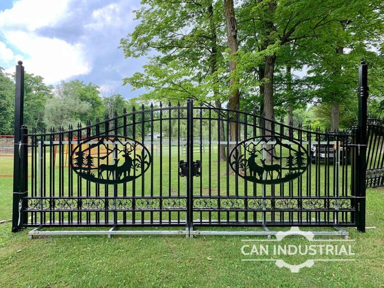 20 Feet Ornamental Wrought Iron Driveway Gate - High Quality