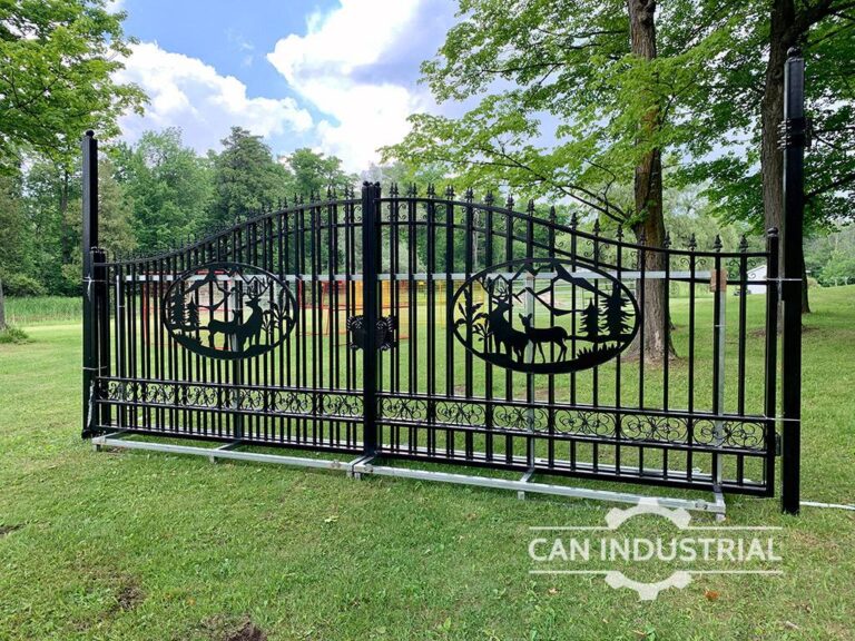 20 Feet Ornamental Wrought Iron Driveway Gate - High Quality